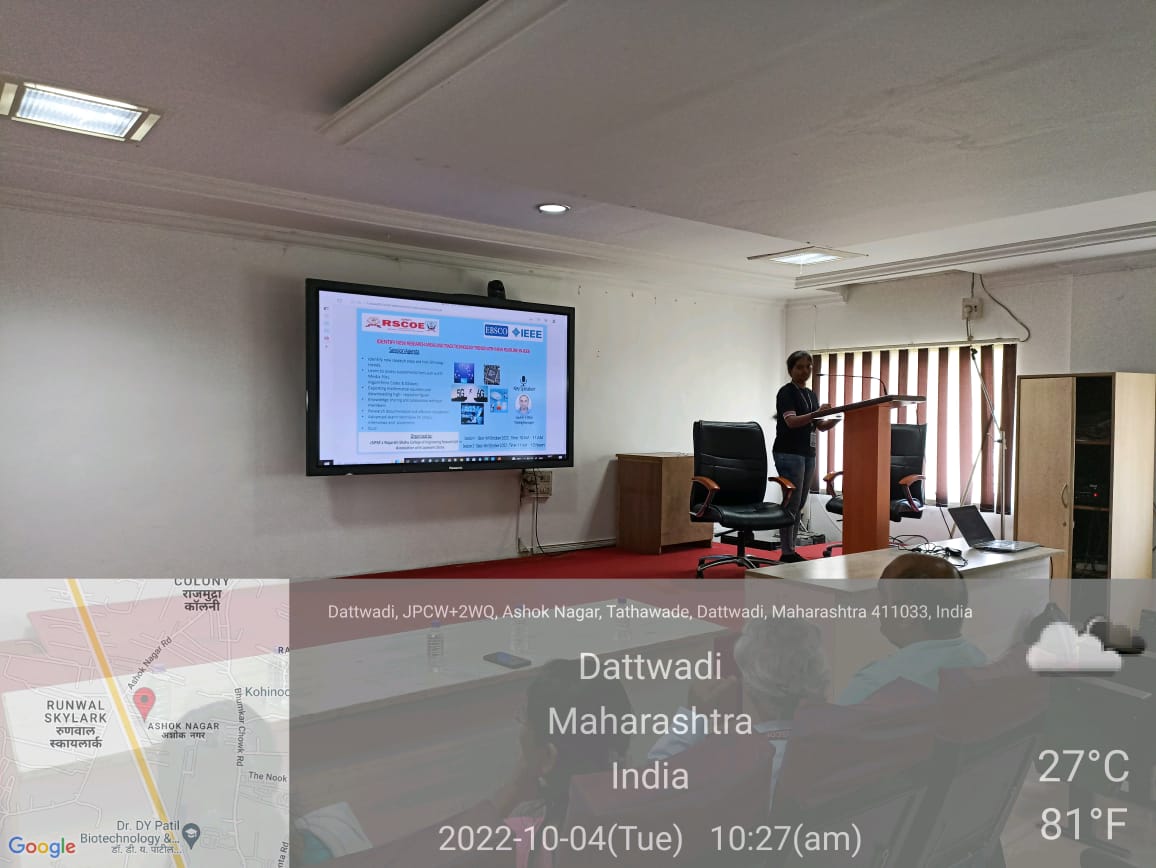 Library - JSPM's Rajarshi Shahu College of Engineering, Tathawade, Pune