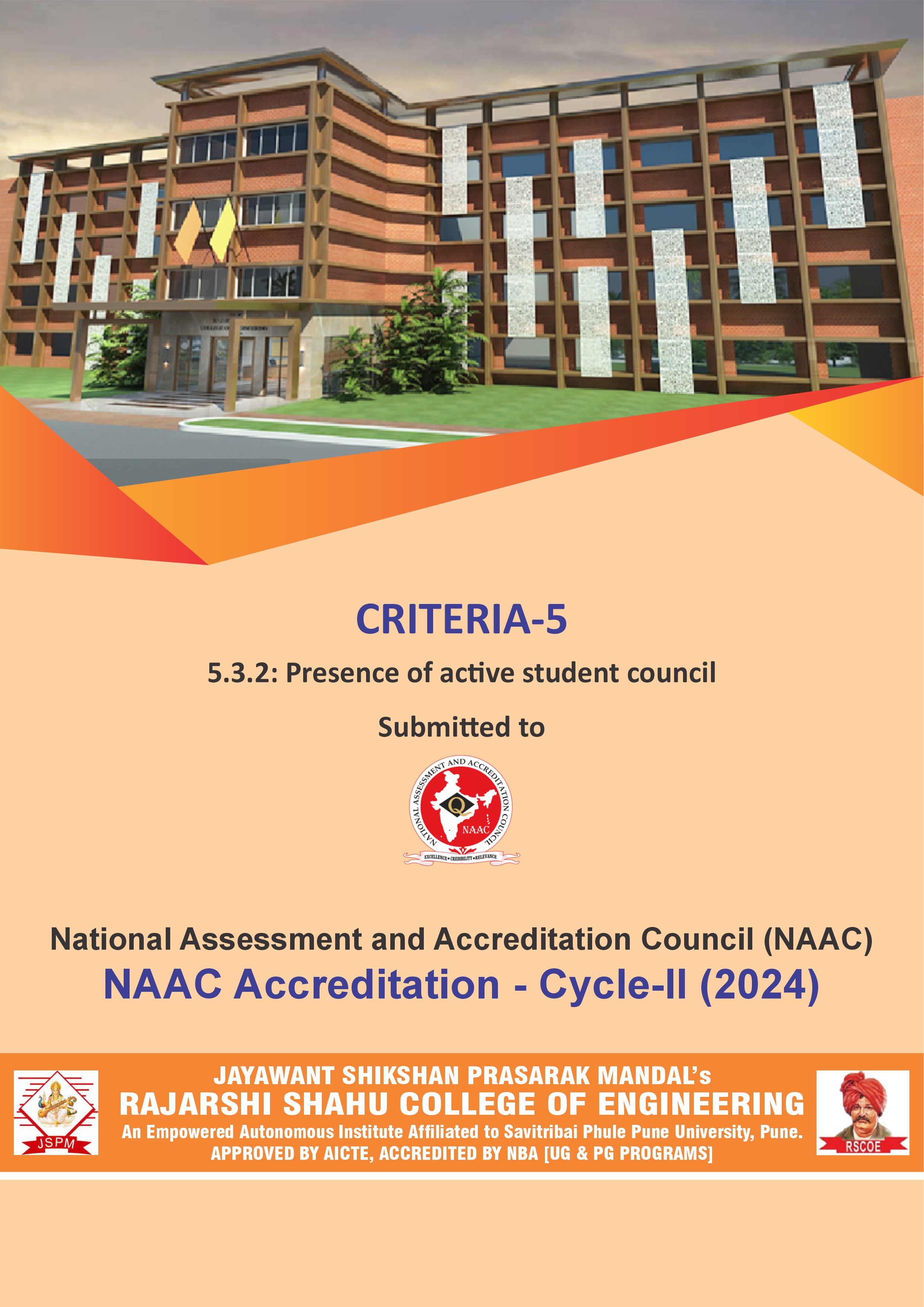 CRITERIA 5 5.3.2 - JSPM's Rajarshi Shahu College of Engineering ...